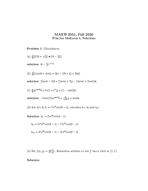Math 2551 Worksheet week1 - Math 2551 Worksheet Section 12. 1. Let A ...