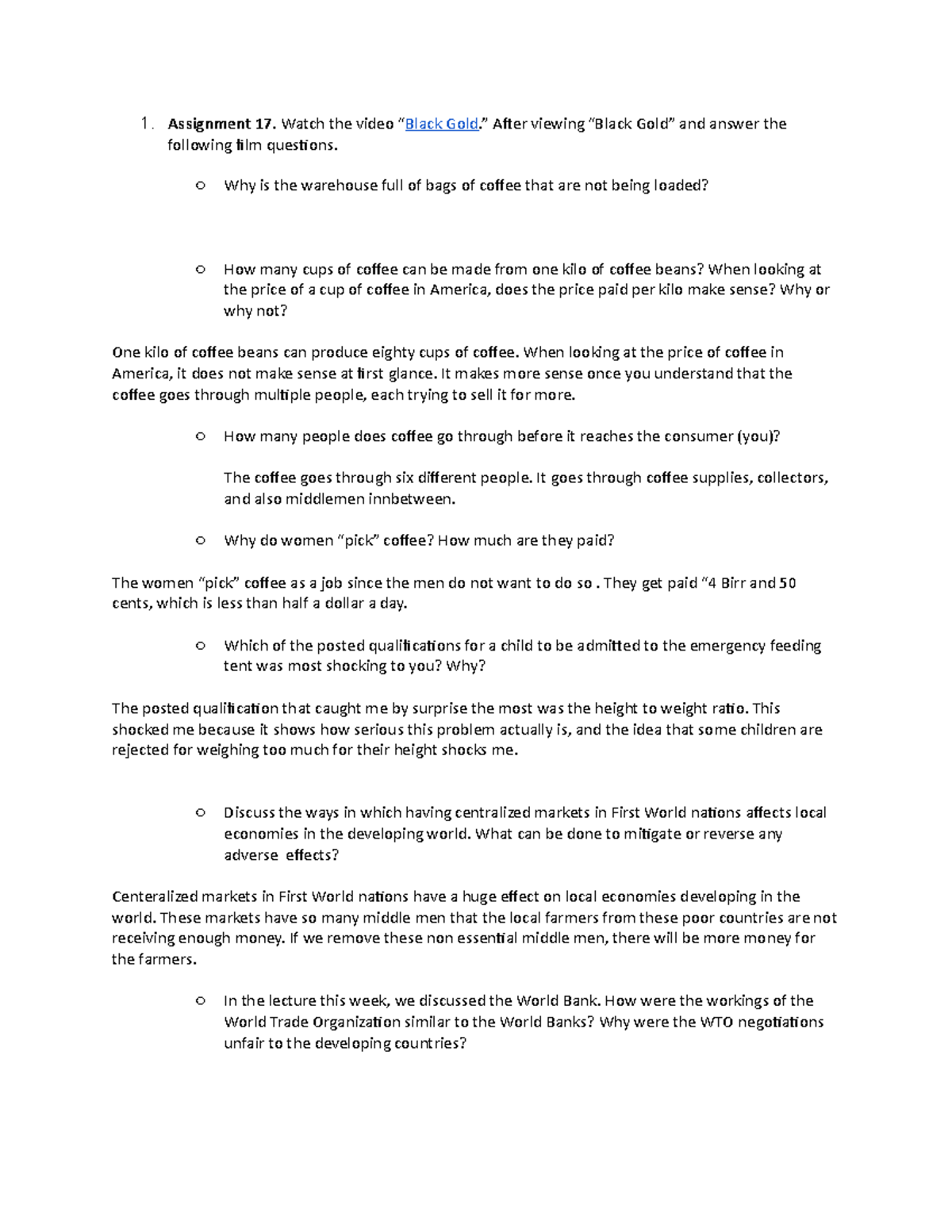 Assignment Paper 17 Assignment 17 Watch The Video “black Gold 7008