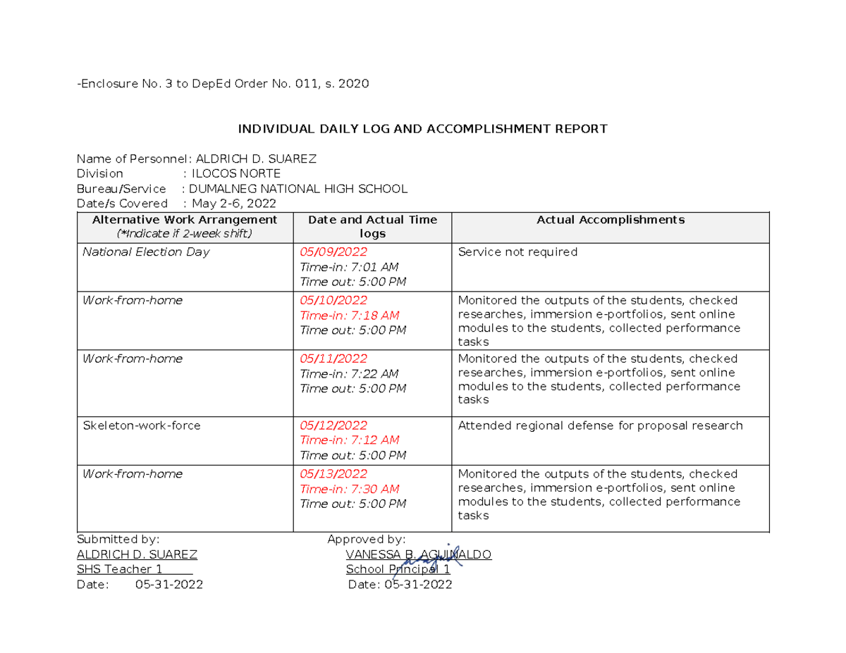 ADS-may-9-13-2022 - asdasdasdsad -Enclosure No. 3 to DepEd Order No ...