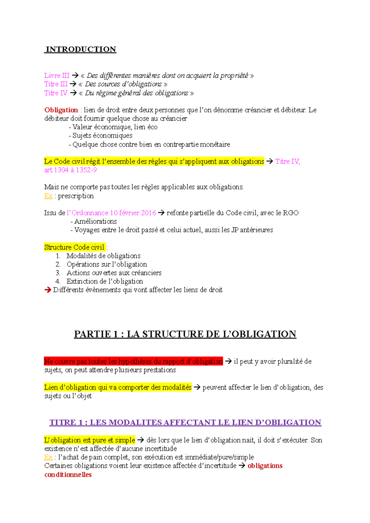 Cours - INTRODUCTION Livre III « Des différentes manières dont on ...