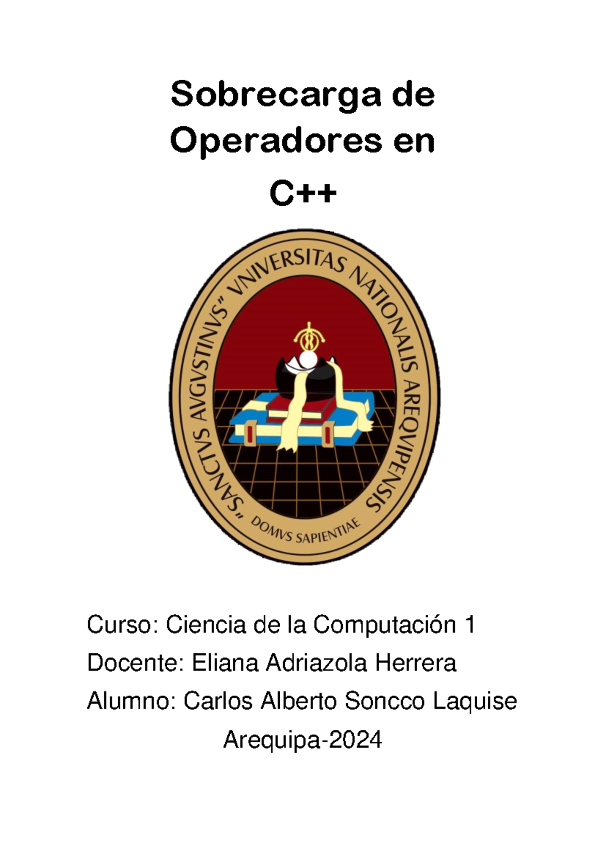 Sobrecarga de Operadores en - Sobrecarga de Operadores en C++ Curso ...