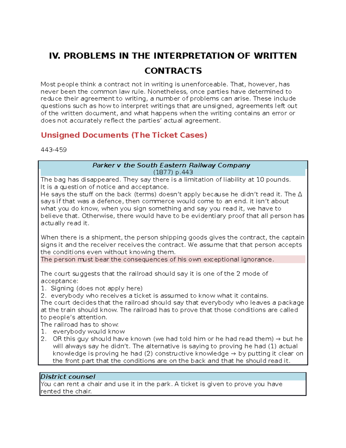 Problems in interpretation - IV. PROBLEMS IN THE INTERPRETATION OF ...