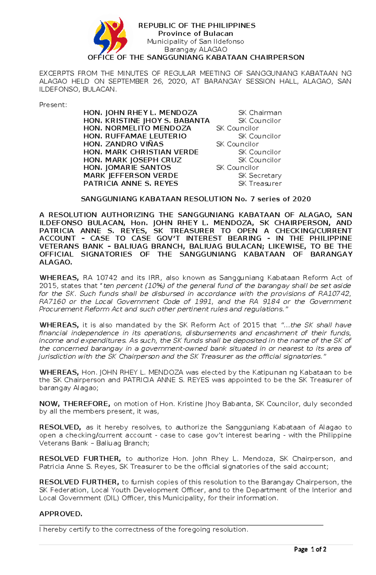 687002651-Sample-Resolution-Open-Bank-Account - REPUBLIC OF THE ...