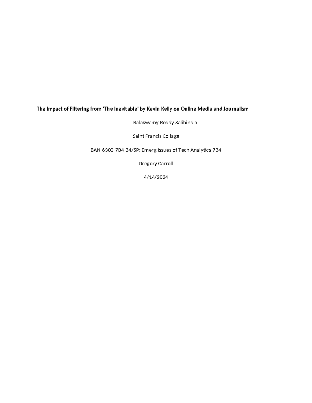 Chapter 6 Sharing - ertyui - The impact of Filtering from 'The ...