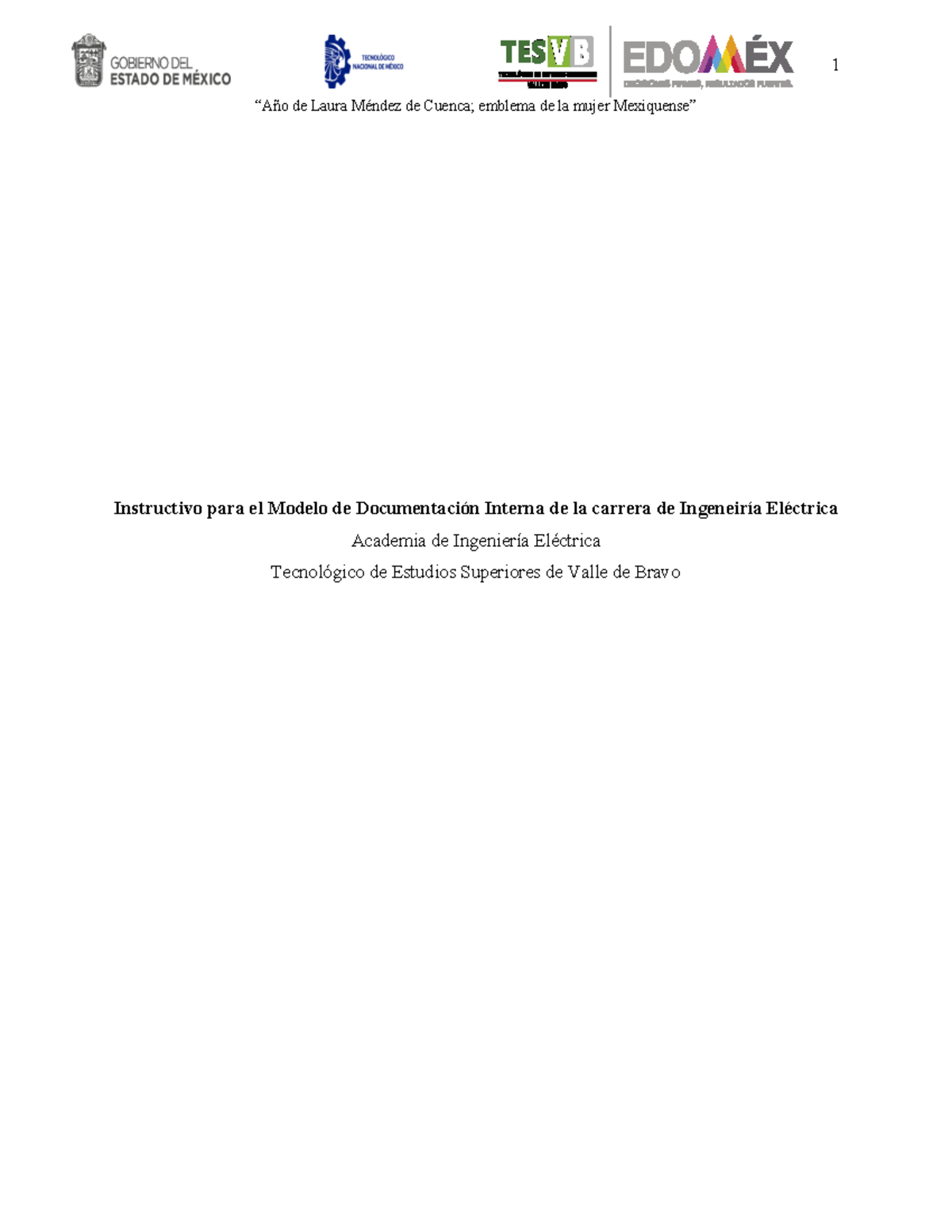 Instructivo PARA EL Modelo DE DocumentacióN Interna DE LA Carrera DE ...