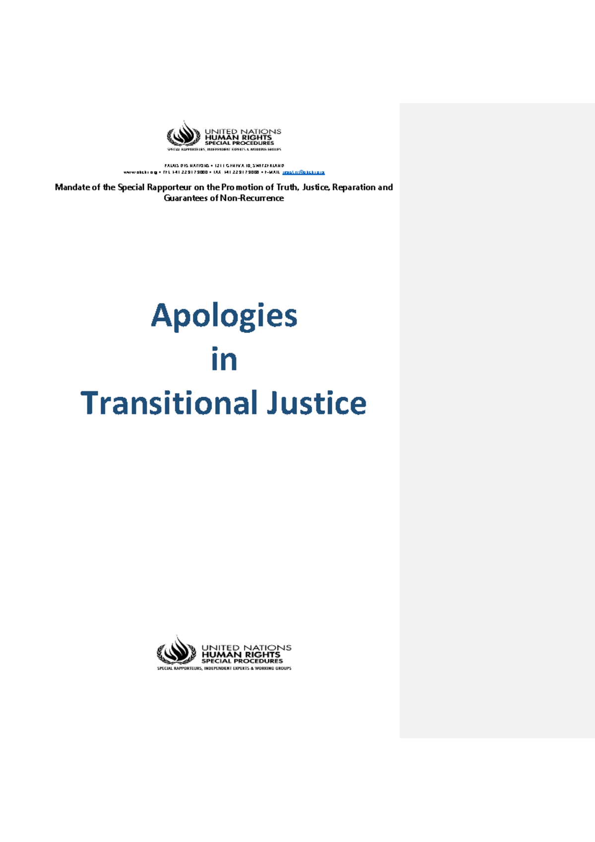 Apologies and Transitional Justice Report Final July 5th 2019-1 - ohchr ...