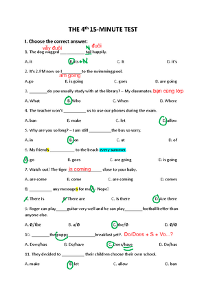 Test 1 answer key, Listening - 1 Test 1 answer key with extra ...