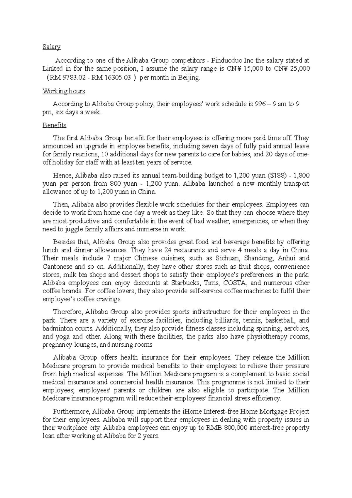 E4M - Alibaba - Salary According to one of the Alibaba Group ...