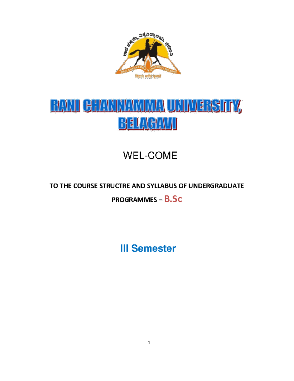 B.Sc. III Semester Syllabus w.e.f 2018-19 - WEL-COME TO THE COURSE ...