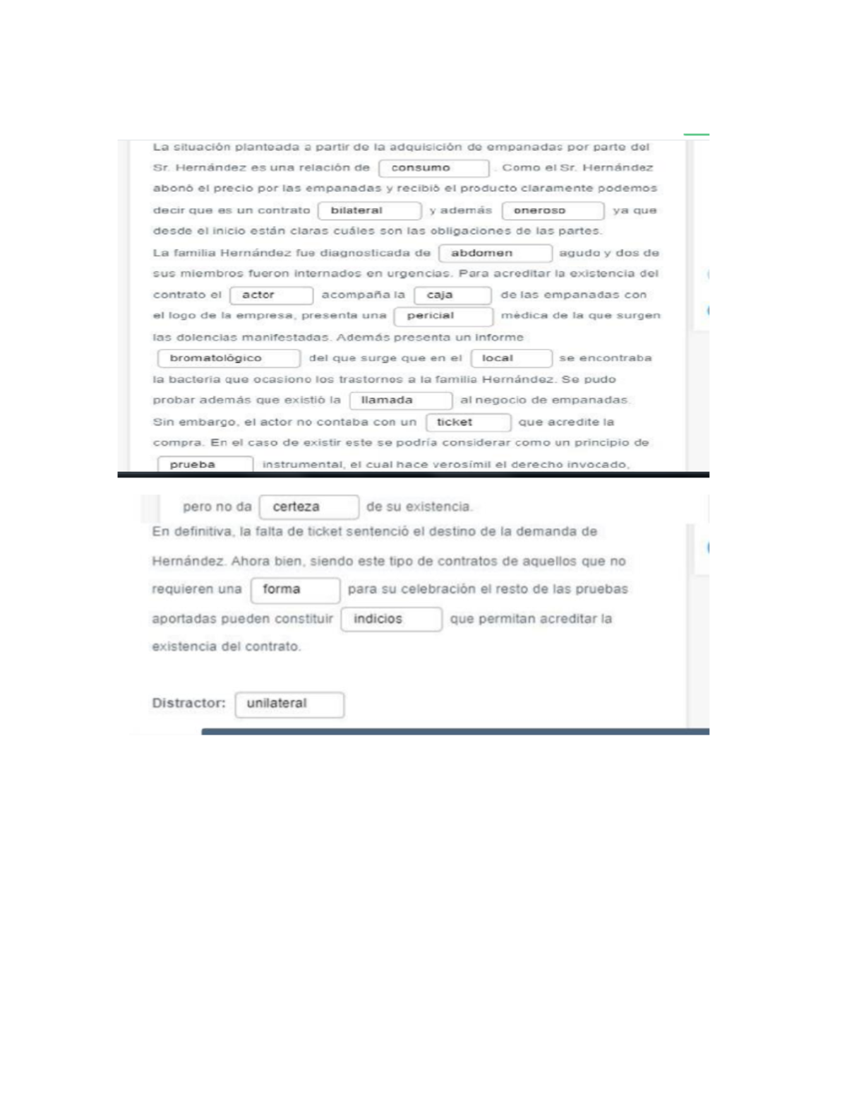 Api 1 contratos - Derecho Privado IV (Contratos de Empresa) - Studocu