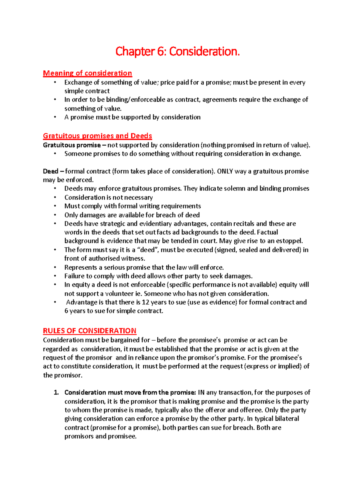 14134-sample - Chapter 6 : Consideration. Meaning of consideration ...