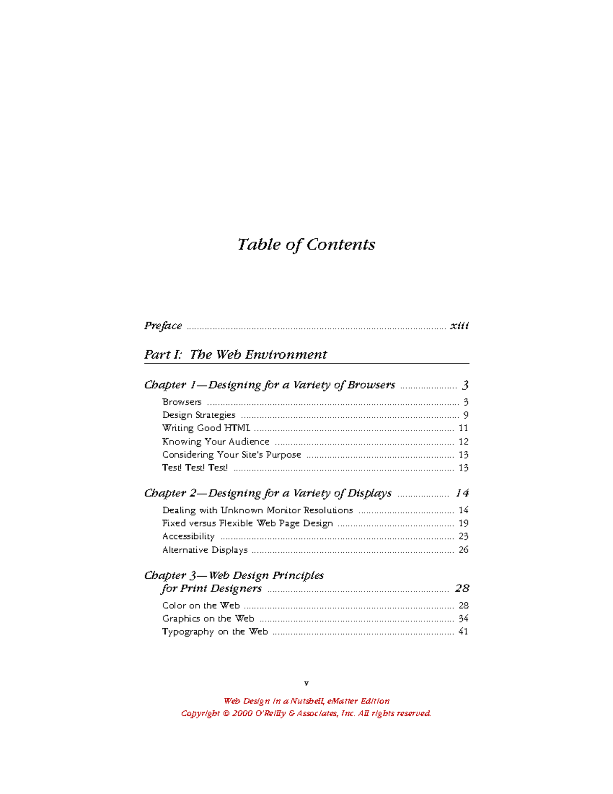 Web devlopment-1 - Web devlopment-1 - v Web Design in a Nutshell, eMatter Edition Table of ...