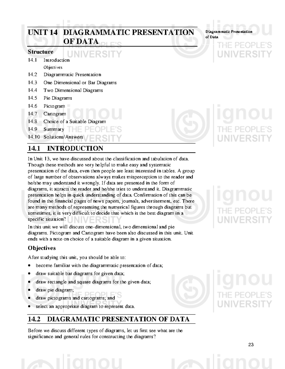 Diagrammatic Presentation Reference Material 1 - Diagrammatic ...