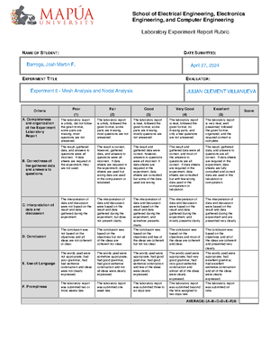 Expt 6 Calculations - Handwritten computations - Basic Electrical ...