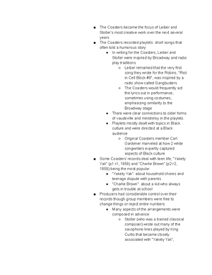 History of Rock and Roll ch2 pt 1 - Chapter Two: The Birth and First ...