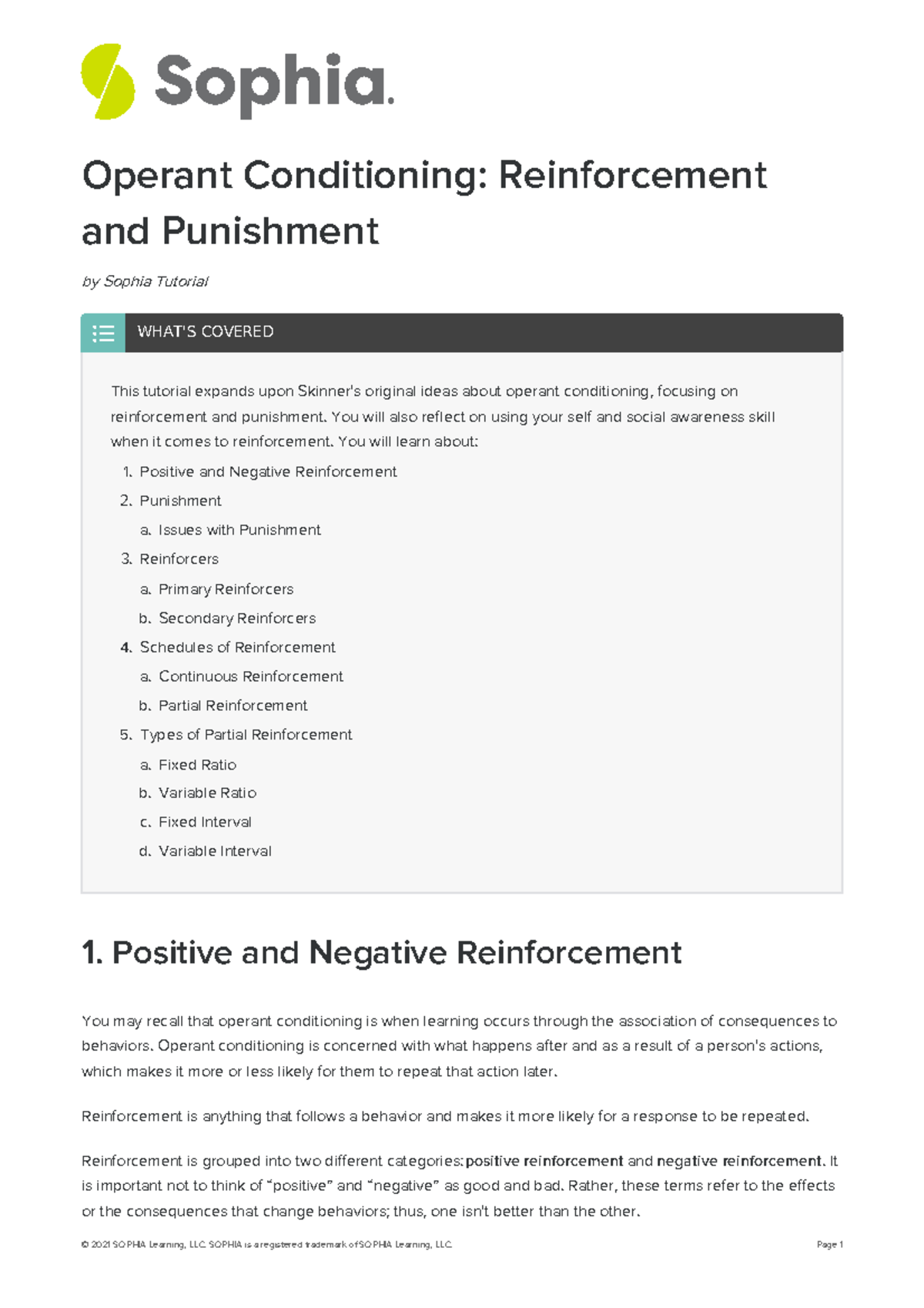 Operant conditioning reinforcement and punishment 4 - Operant ...