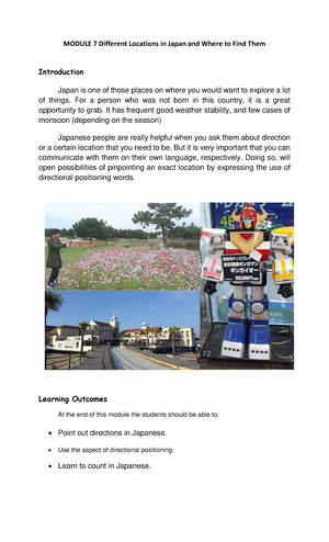 Module 8Jap1 - japanese language - MODULE 8 Japanese Borrowed Words ...