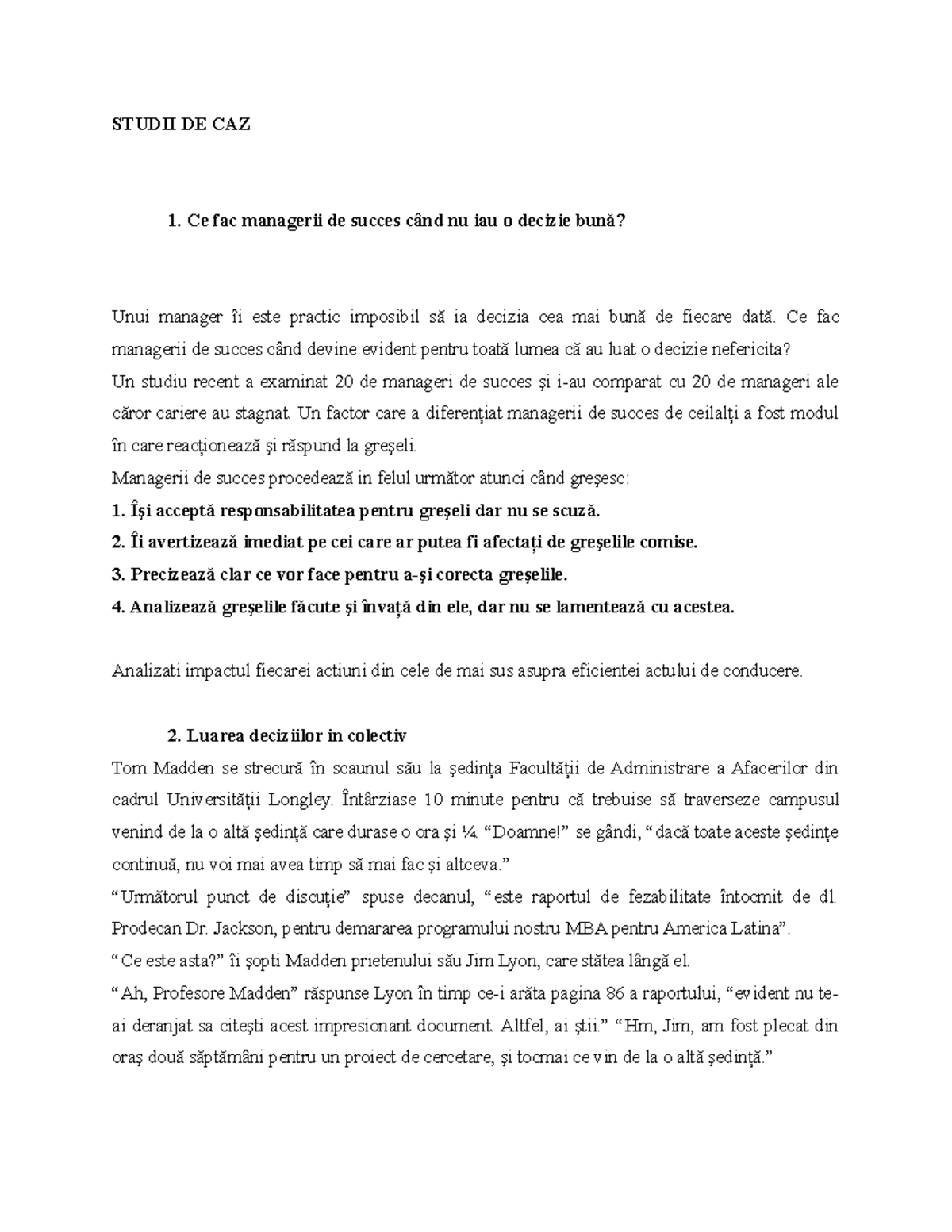 Mg Decizie 1 Managementul marketingului Marketing Management - ASE ...