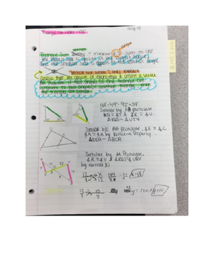 Notes /Geometry - Geometry Notes 8 Trigonometric Ratios ratio of 2 ...