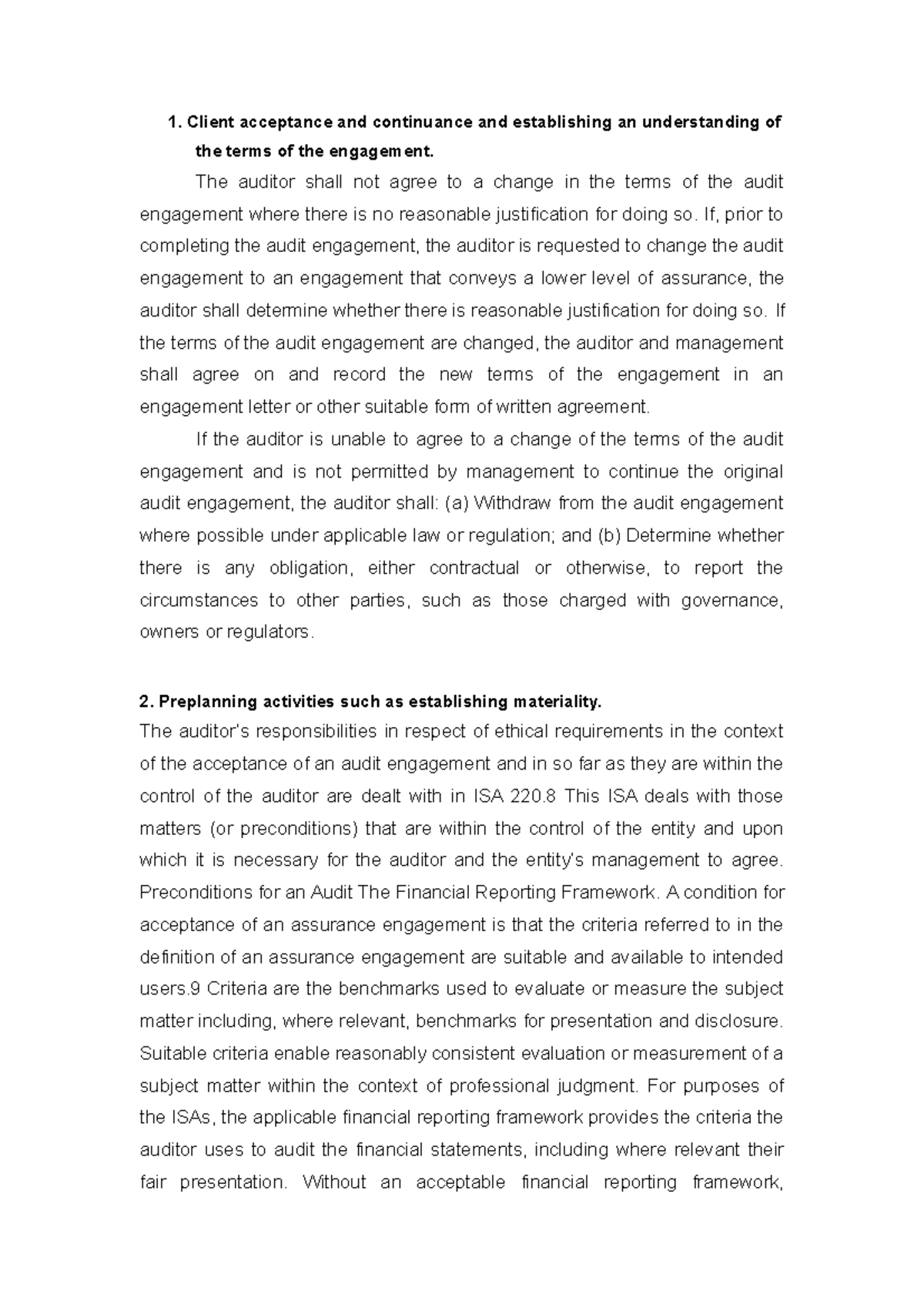 7 Phases IN Auditing - Client acceptance and continuance and ...