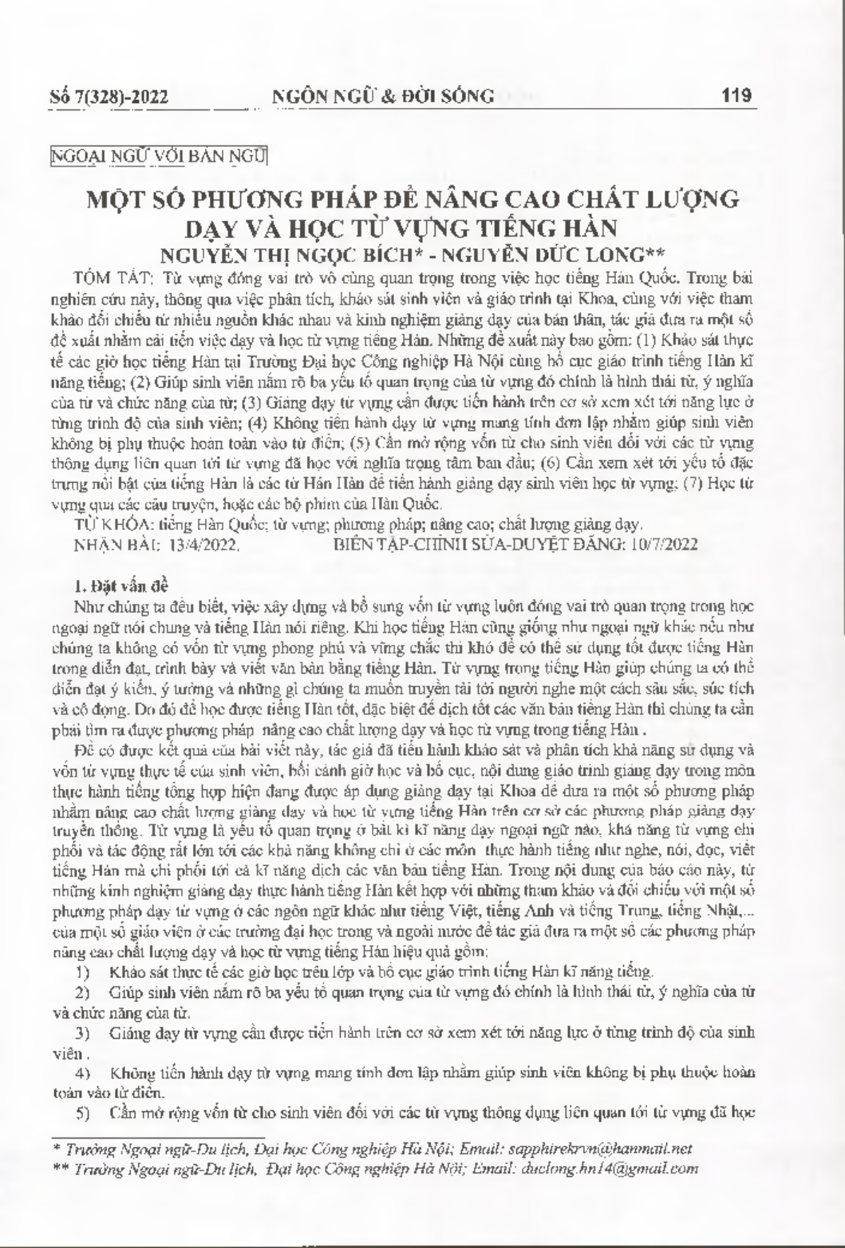 Tai lieu nang cao kha nang hoc tu vung tieng Han - số 7(328)-2022 NGÔN ...