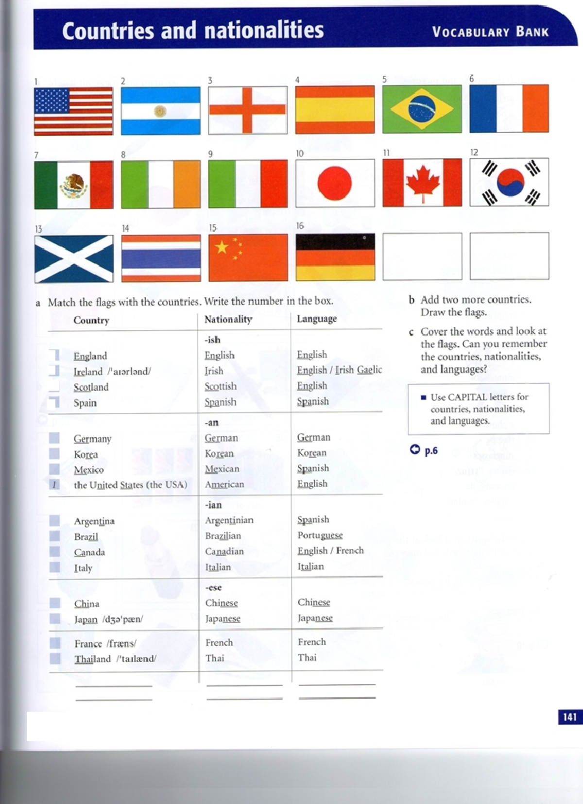 Countries and nationalities vocabulary - Inglés para la Traducción II ...