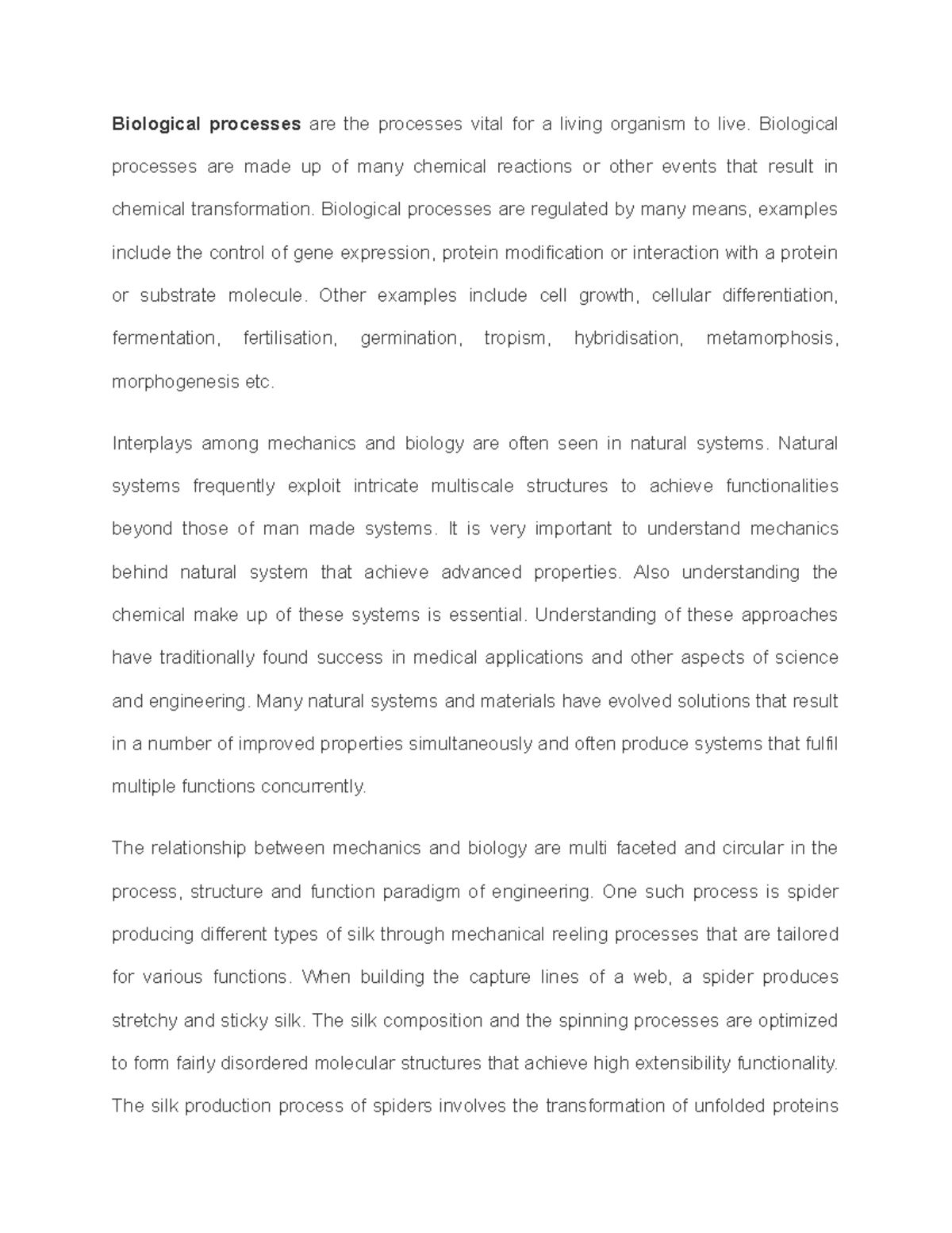 Biological Processes - Insights - Biological processes are the ...