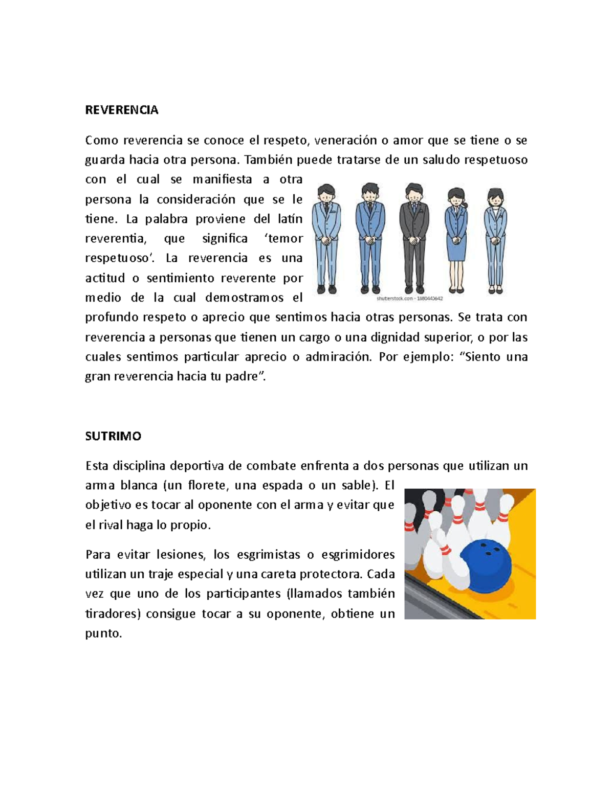 Reverencia - REVERENCIA Como reverencia se conoce el respeto ...