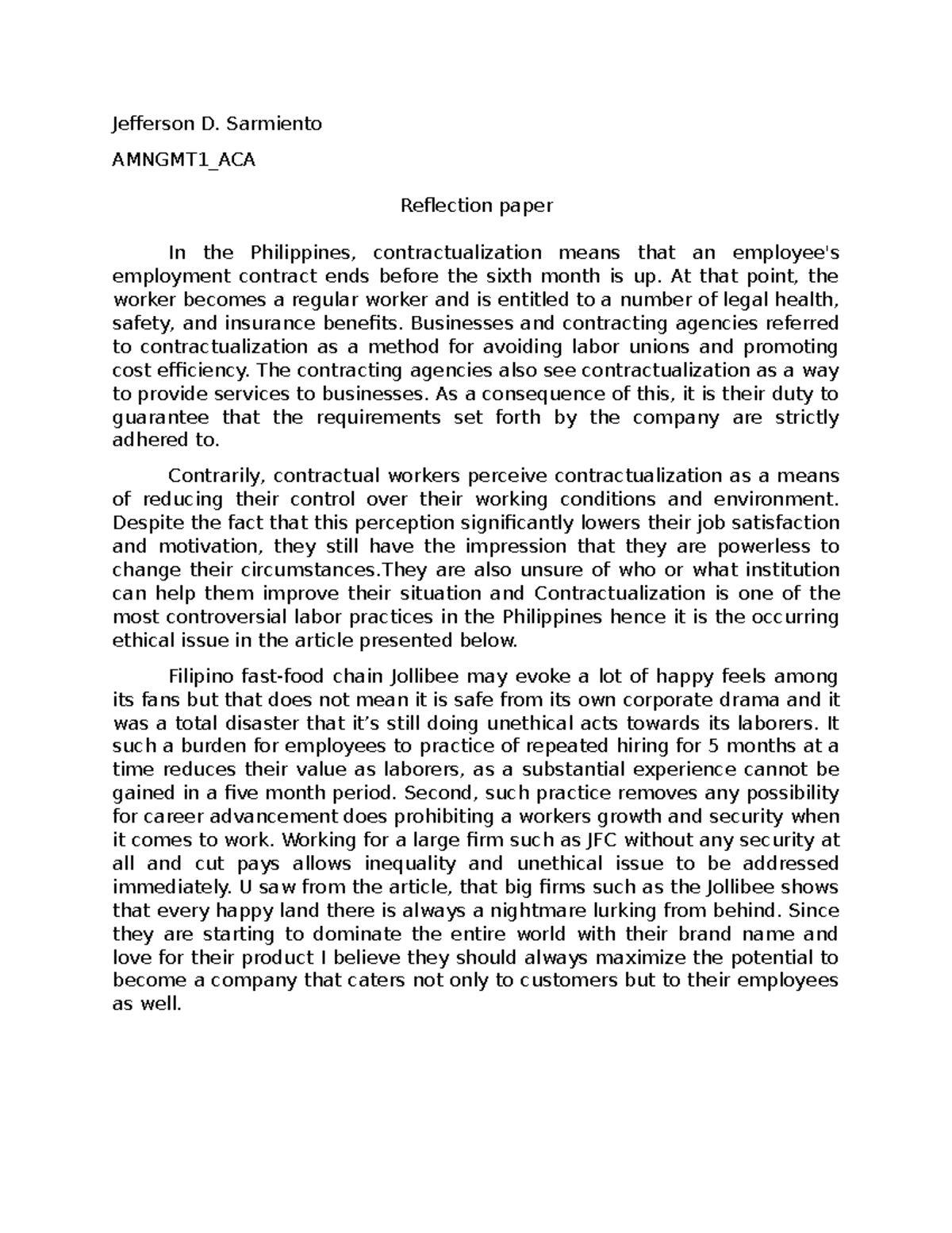 Working Paper 1003MT - aaaa - Jefferson D. Sarmiento AMNGMT1_ACA ...