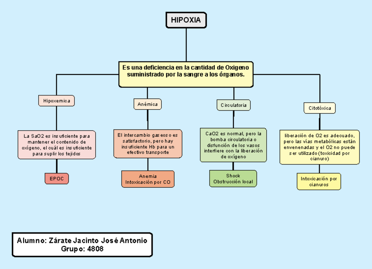 Tipos de Hipoxia - HIPOXIA Es una deficiencia en la cantidad de Oxigeno ...