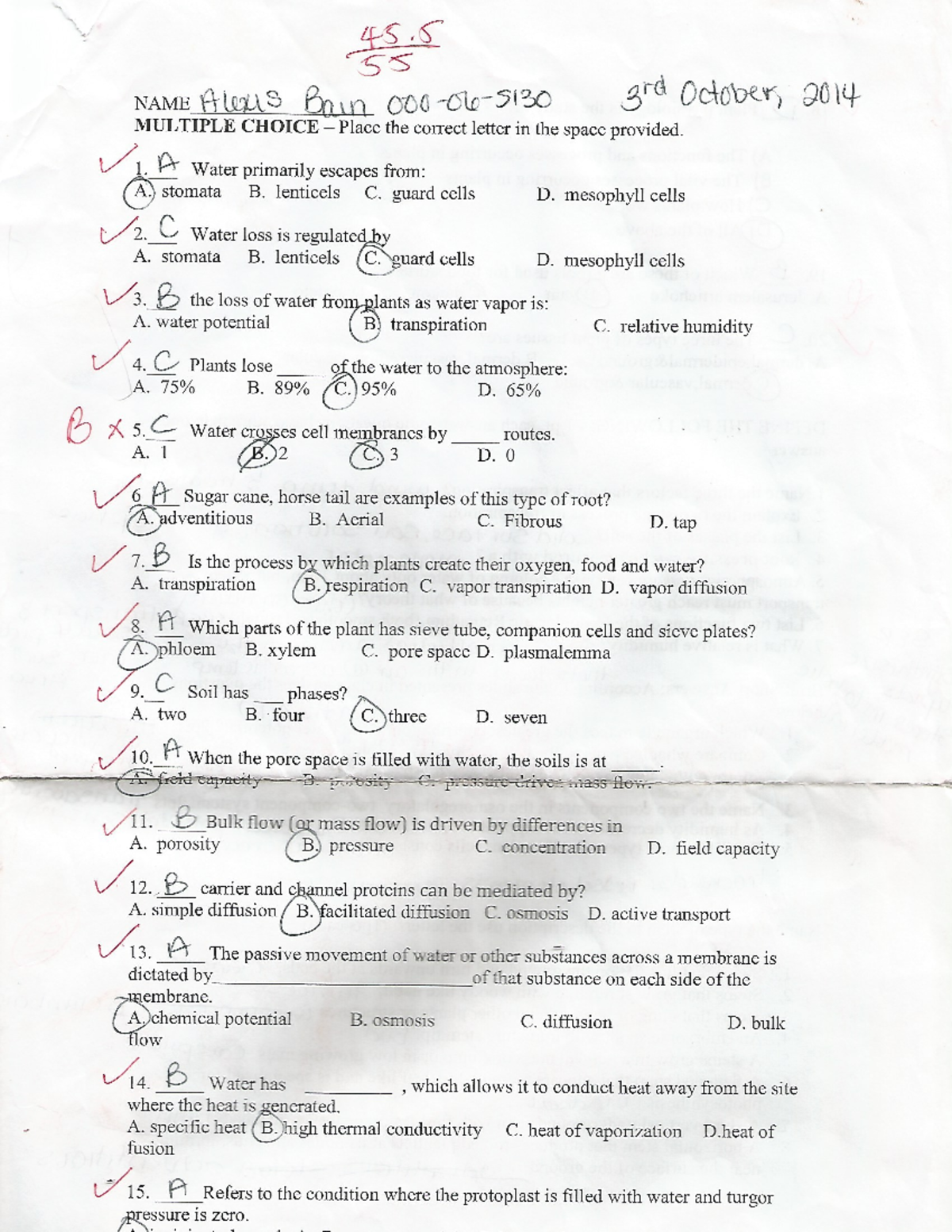 Test 1 March, questions and answers - ’5"? its“ Mix/IBM one etc—5130. 5 ...