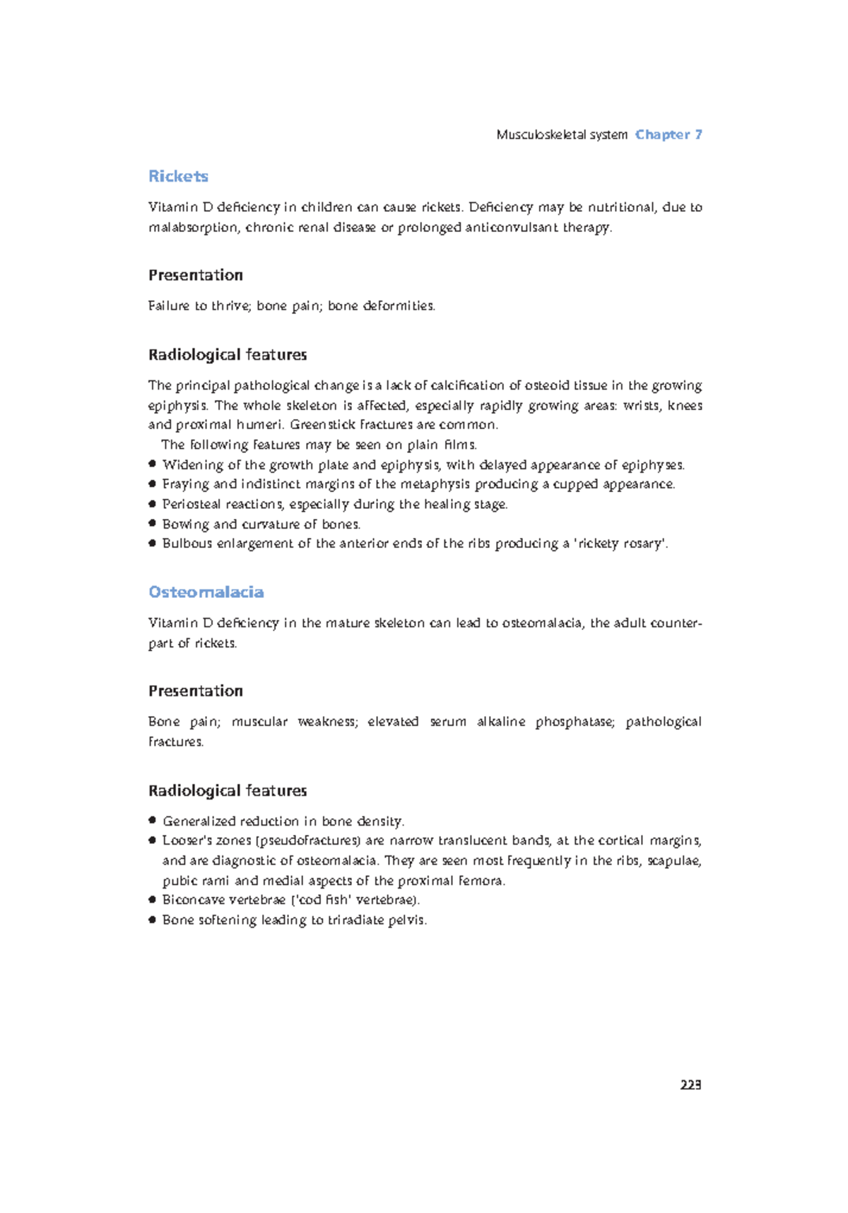 Radiology Lecture Notes pdf (75) - Musculoskeletal system Chapter 7 223 ...