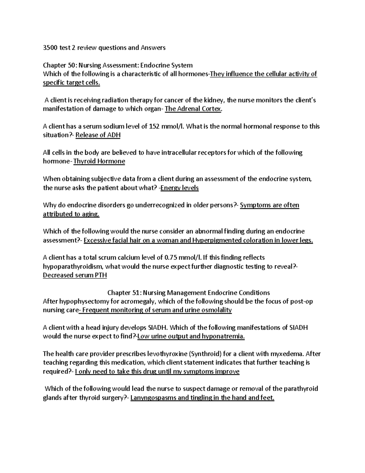 test 2 review questions and Answers - 3500 test 2 review questions and ...