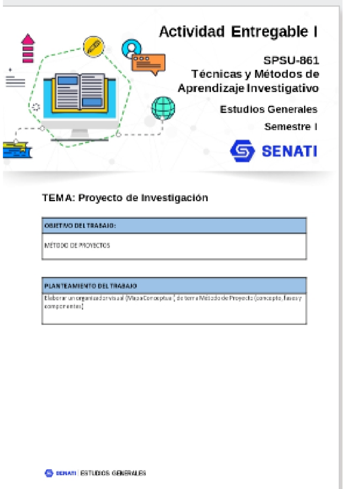 Entregable #1 técnicas y métodos - senati - Studocu