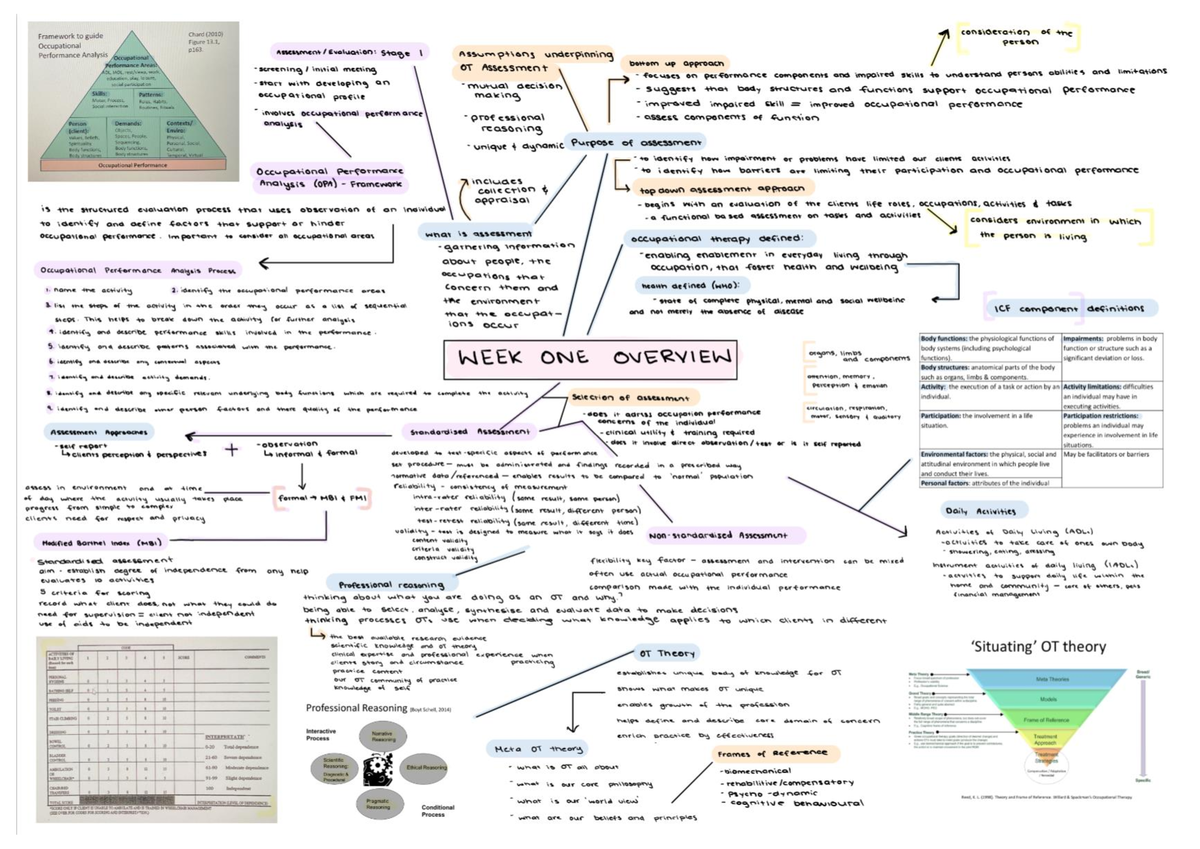 Mind Maps - Summary Occupational Therapy - OT2015 - Studocu