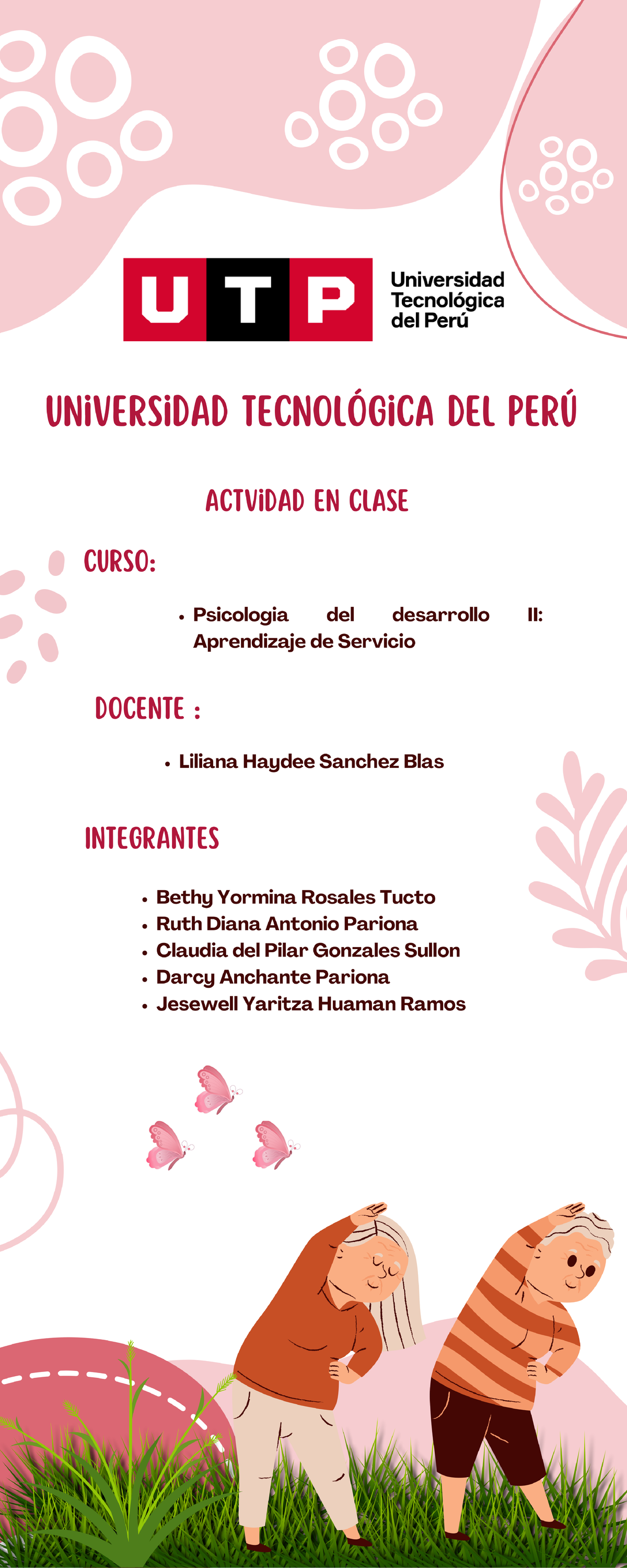 Actvidades para el adulto mayor - S15 - Universidad UTP Tecnológica del ...