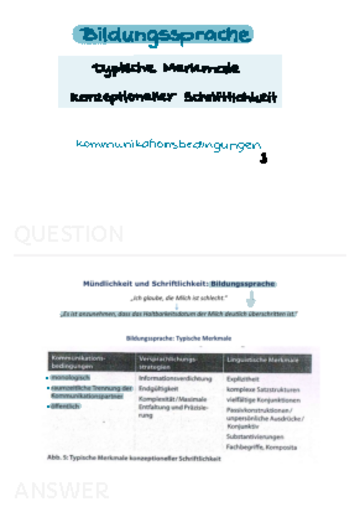 S6 - Prüfungsvorbereitung - QUESTION typische Merkmale Konzeptioneller ...