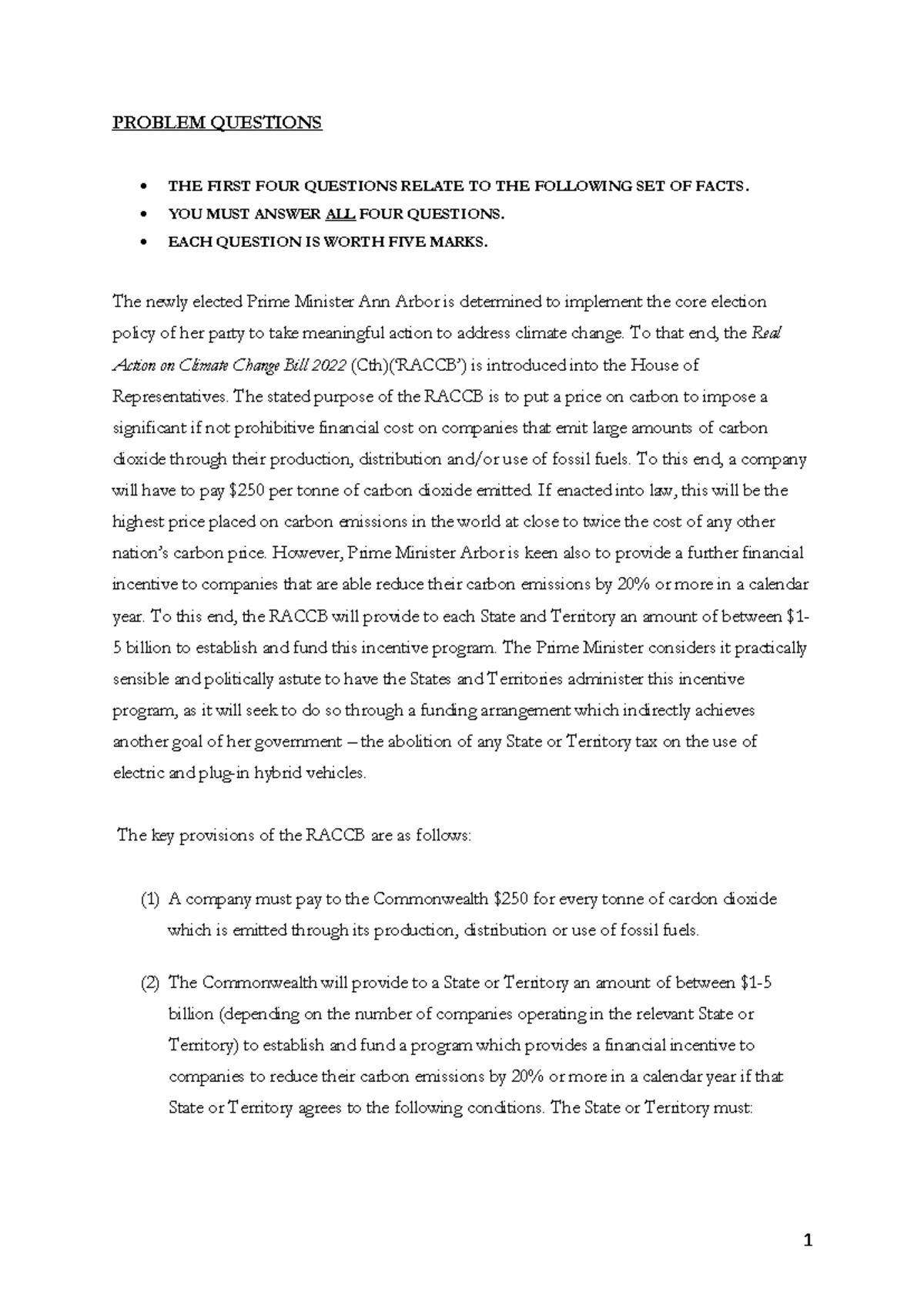 MLL323 Practice Test 2 Outlines - PROBLEM QUESTIONS THE FIRST FOUR ...