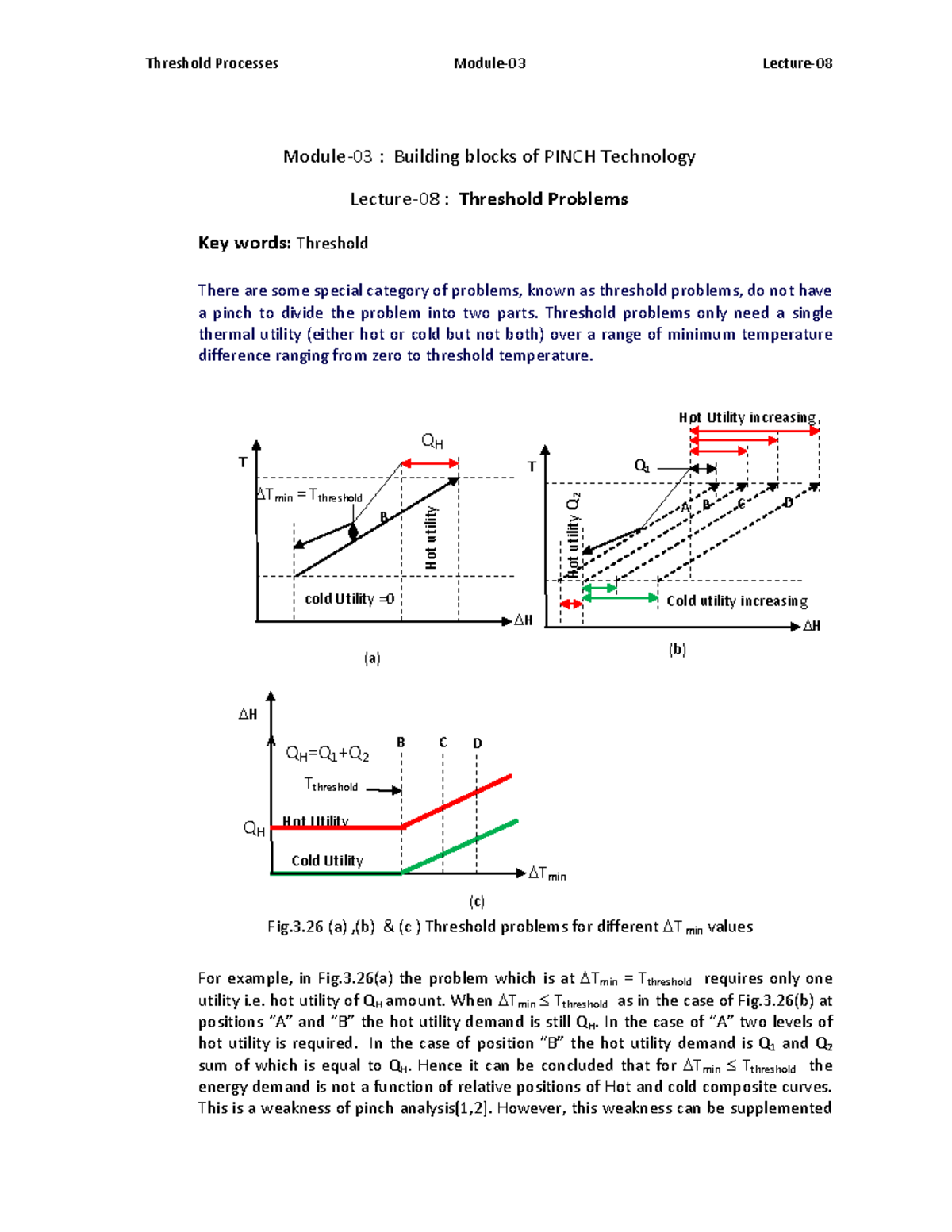 Building blocks of Pinch Technology - Module‐ 03 : Building blocks of ...