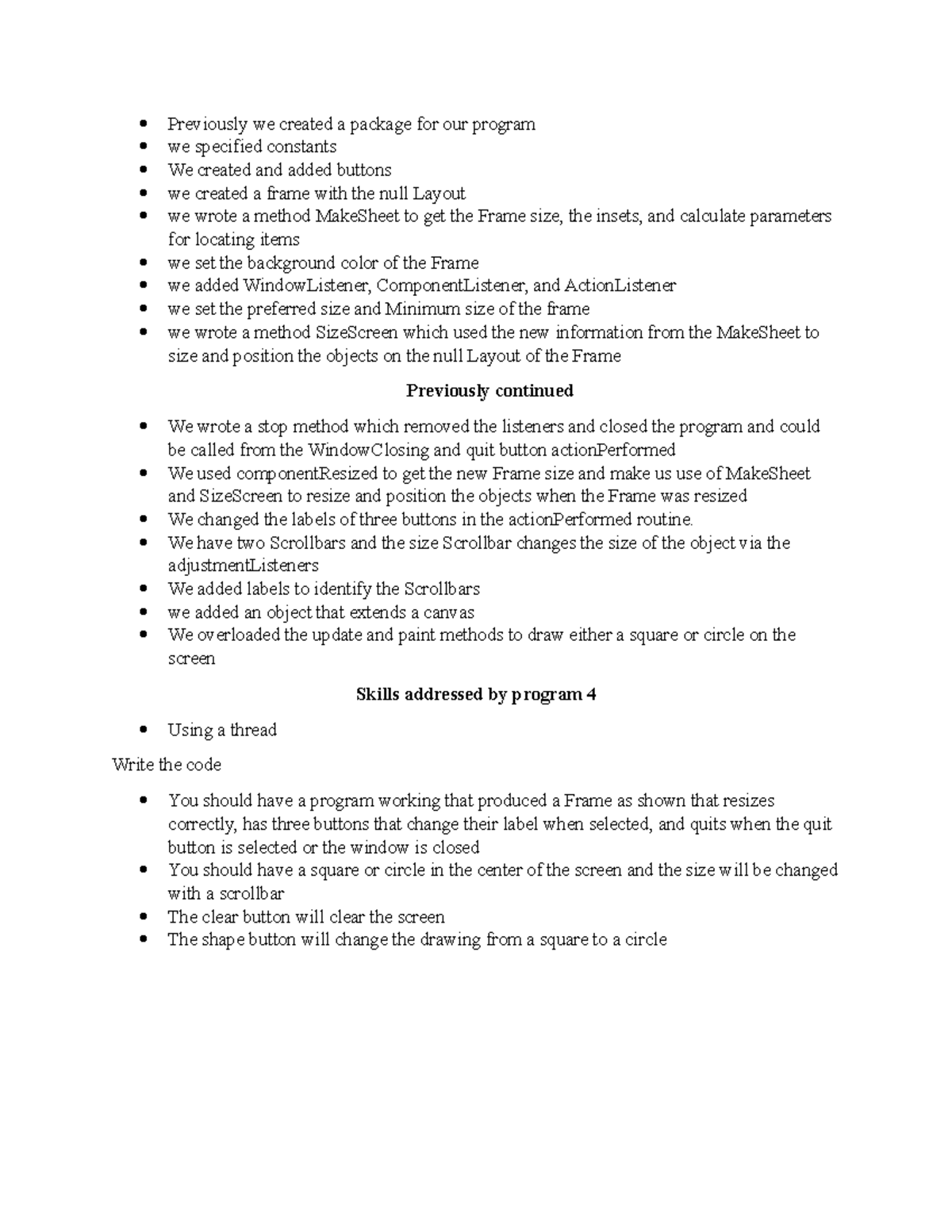 Java Lesson 11 N A Previously We Created A Package For Our Program We Specified Constants