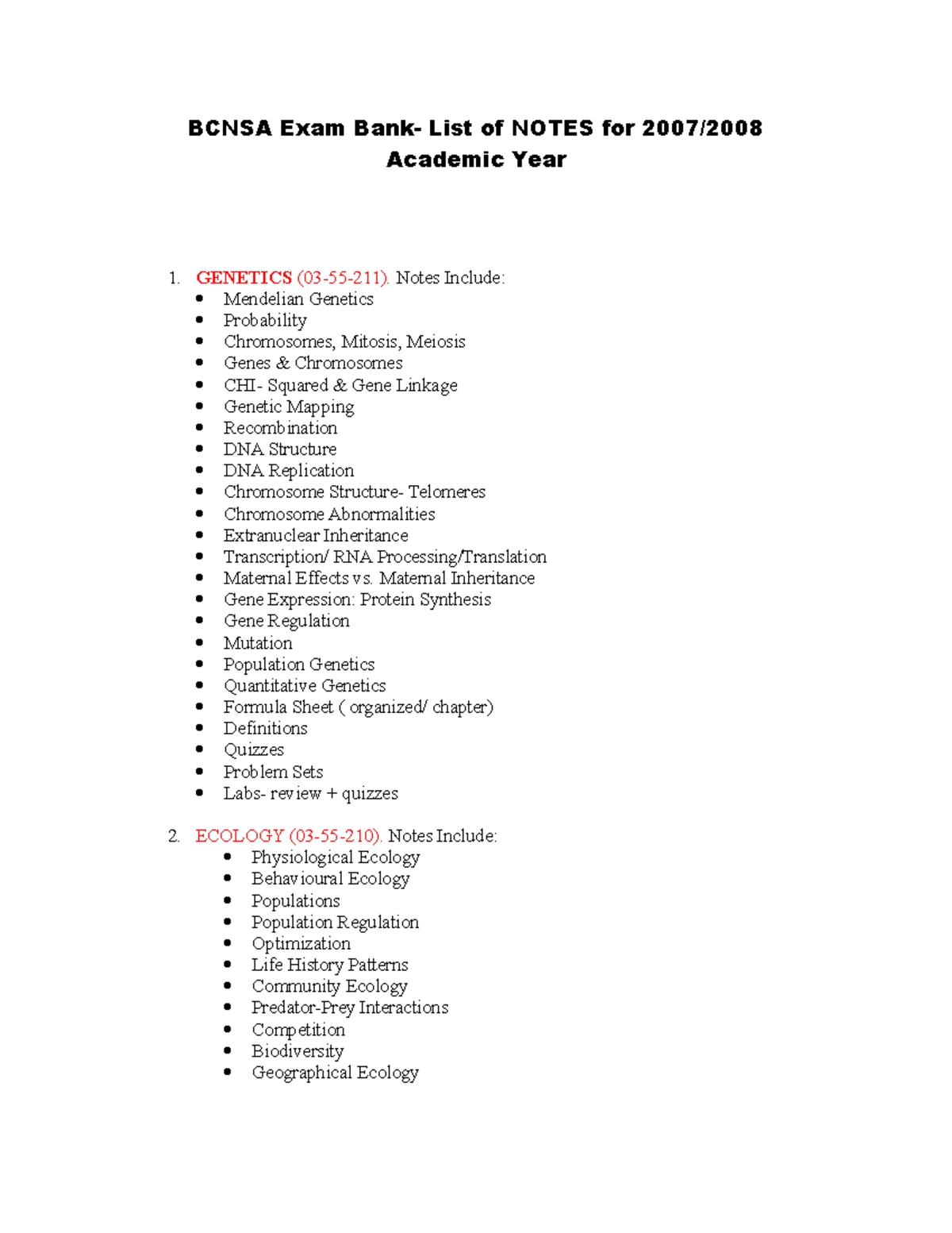 Bcnsa exam bank - notes - a full on full exam bank. answer for the ...