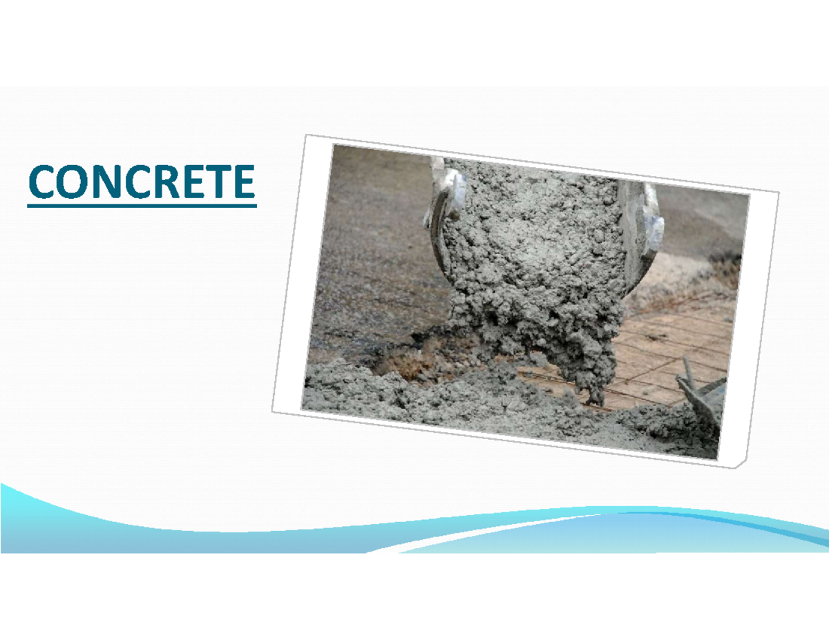 Concrete - Engineering civil workbook question and answer - CONCRETE ...