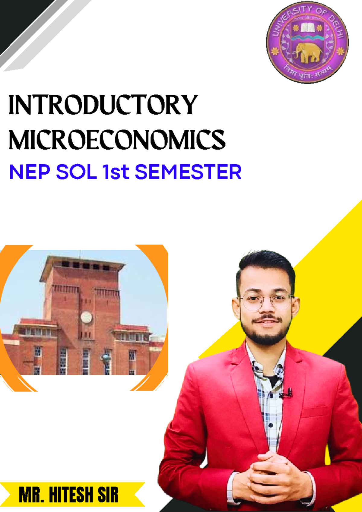 SOL 1st Semester L3 - .... - INTRODUCTORY MICROECONOMICS NEP SOL 1st ...