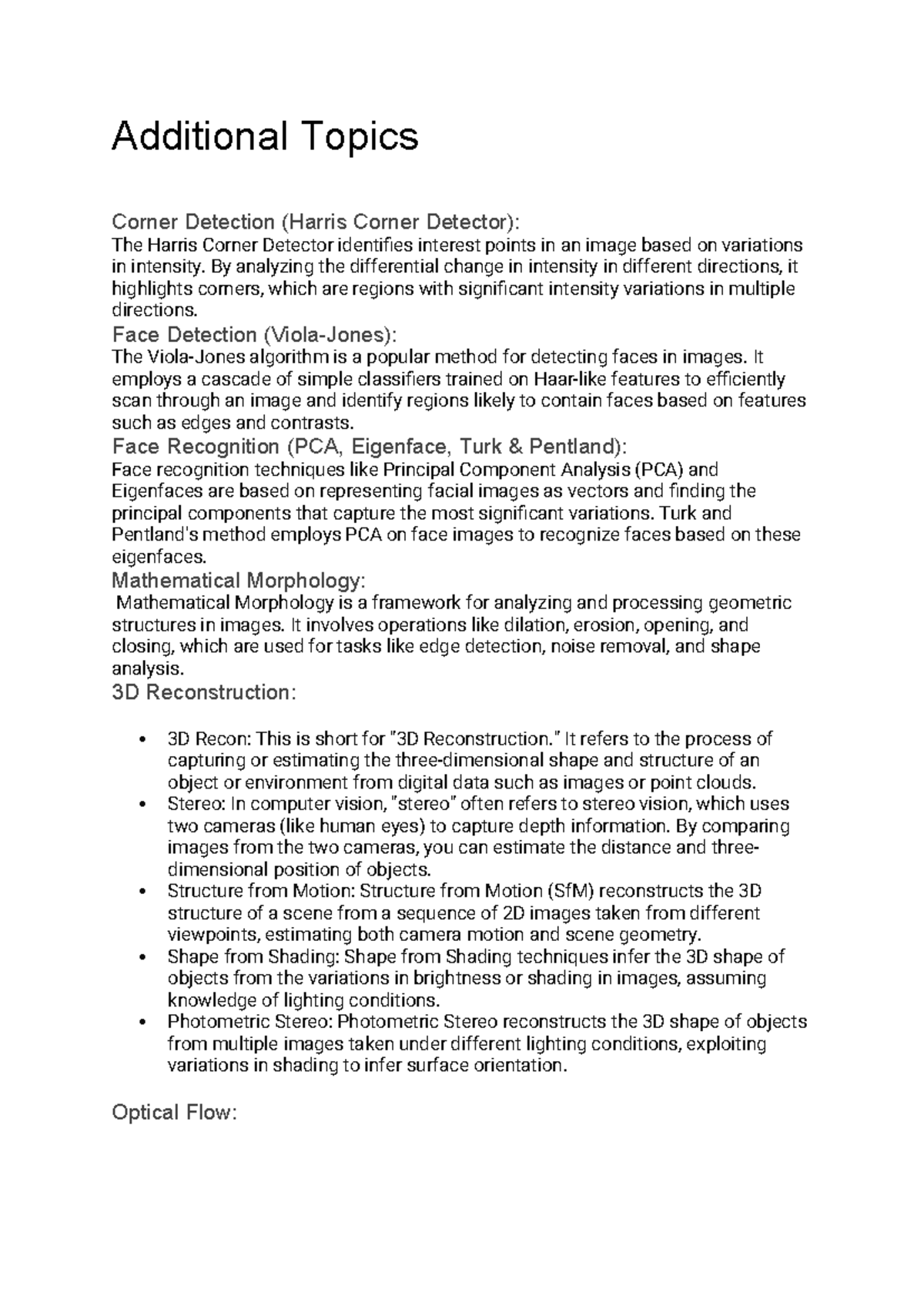 Ivp additional topics - Image processing - Additional Topics Corner ...