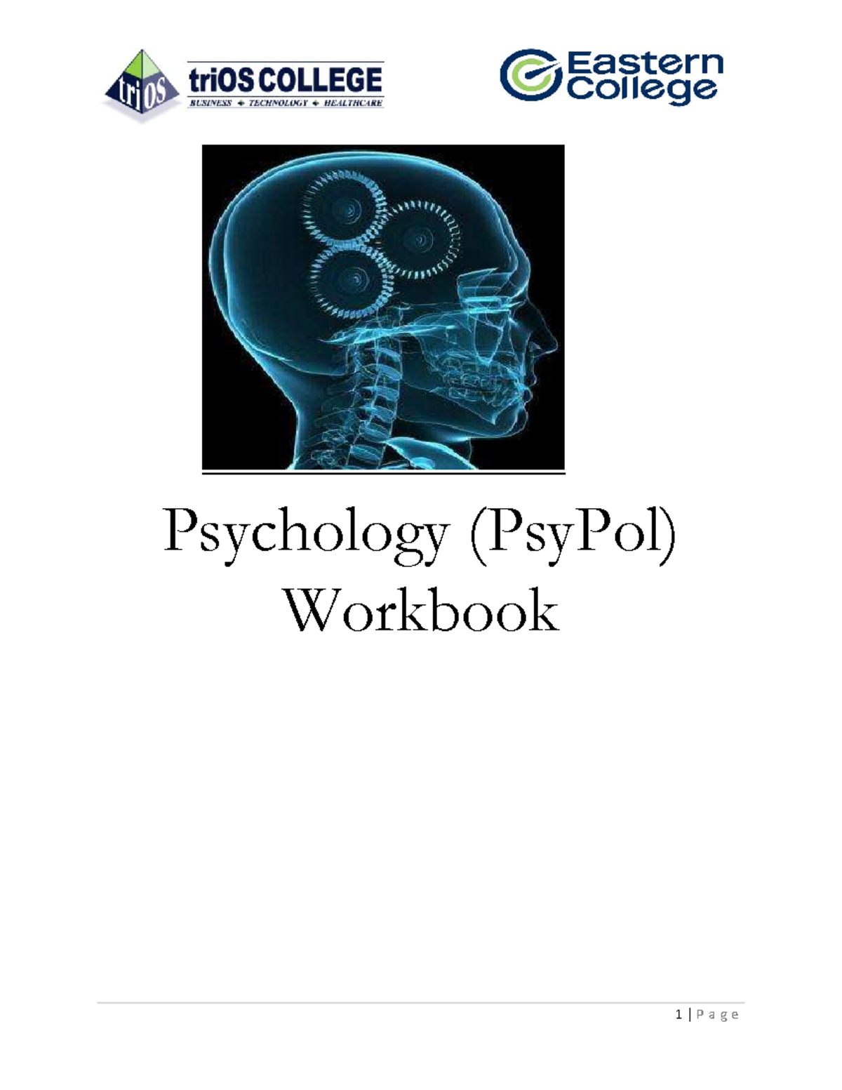 Trios College Psychology Psypol Course Outline - Psychology (PsyPol ...