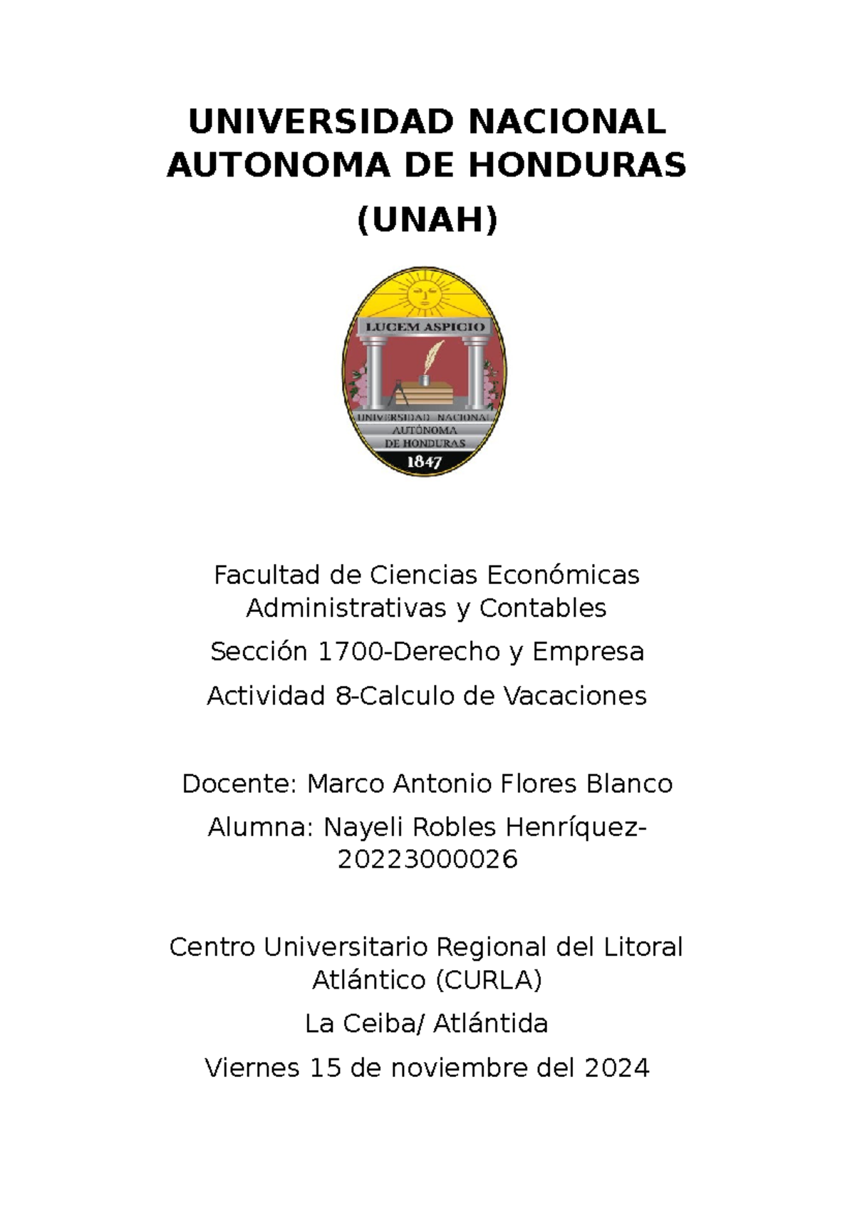Robles Nayeli U3T3a1 - trabajo de derechos humanos - UNIVERSIDAD ...