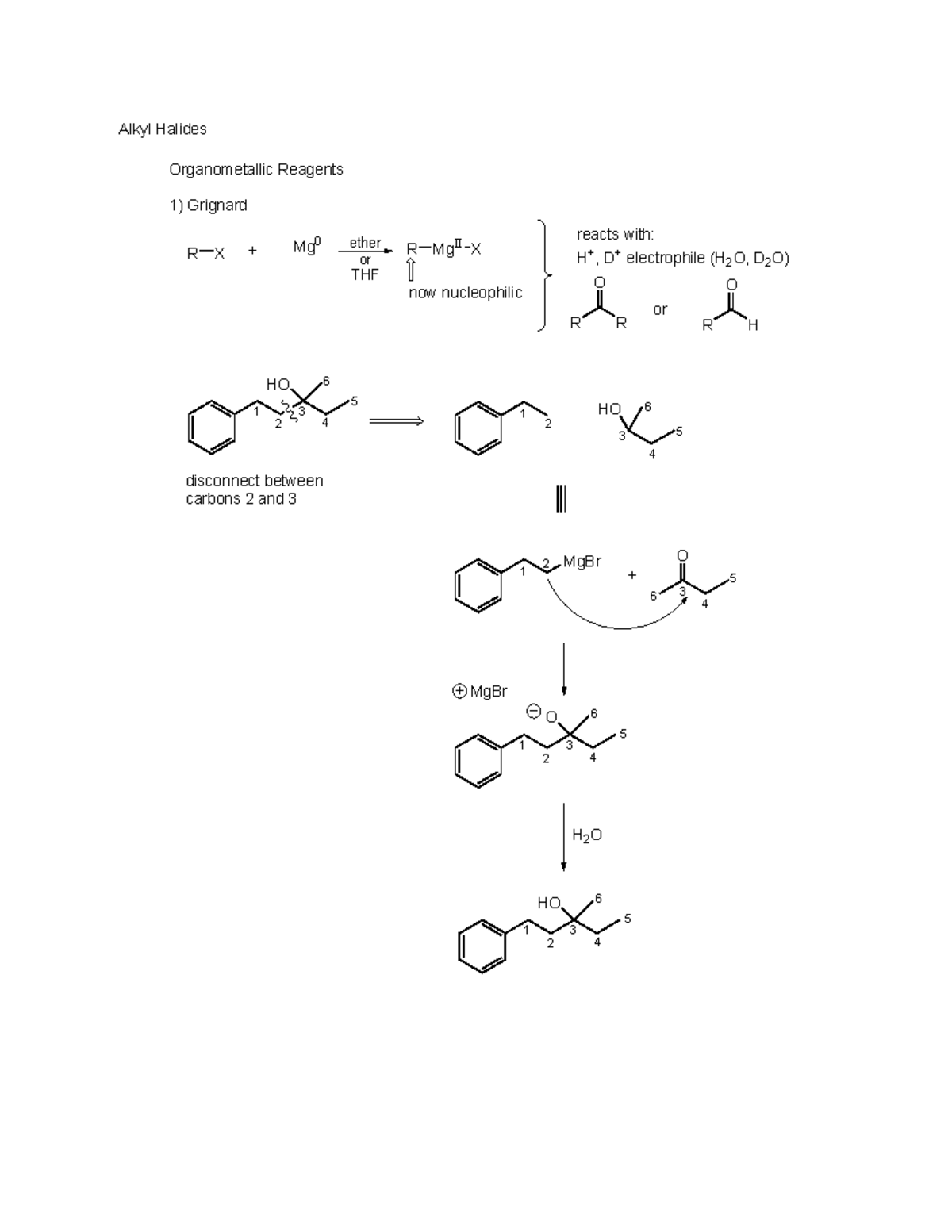 Alkyl halides in organic chemistry - Alkyl Halides Organometallic ...