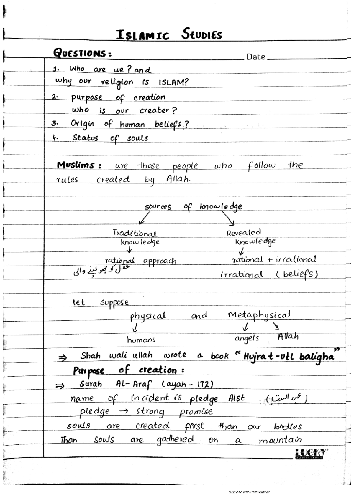 Islamyat Notes - Islamic Studies - Studocu