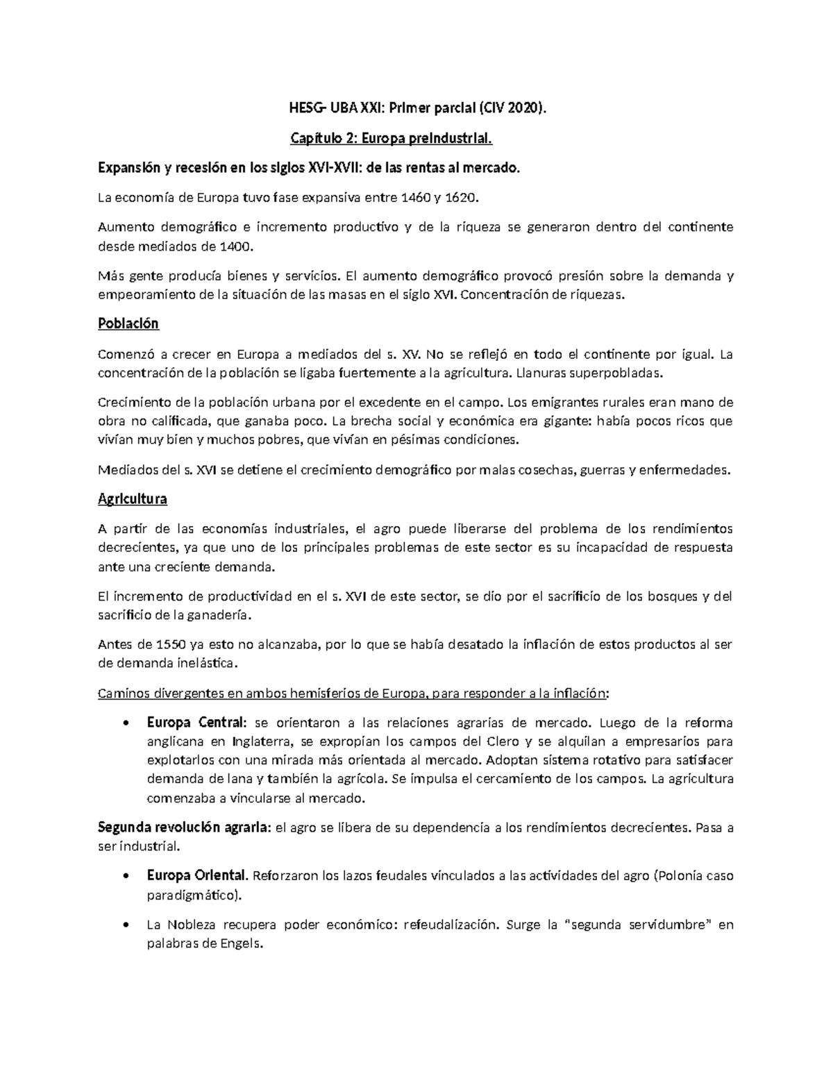 HESG 1Parcial : 162 - HESG- UBA XXI: Primer parcial (CIV 2020 ...