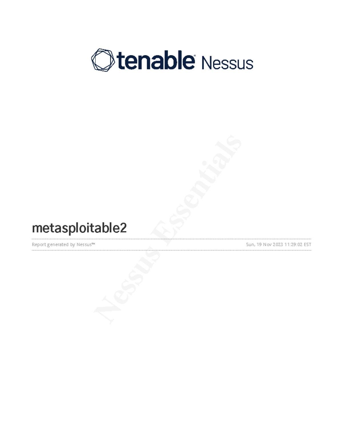 Metasploitable 2 9knv0f - Nessus Essentials metasploitable Report ...